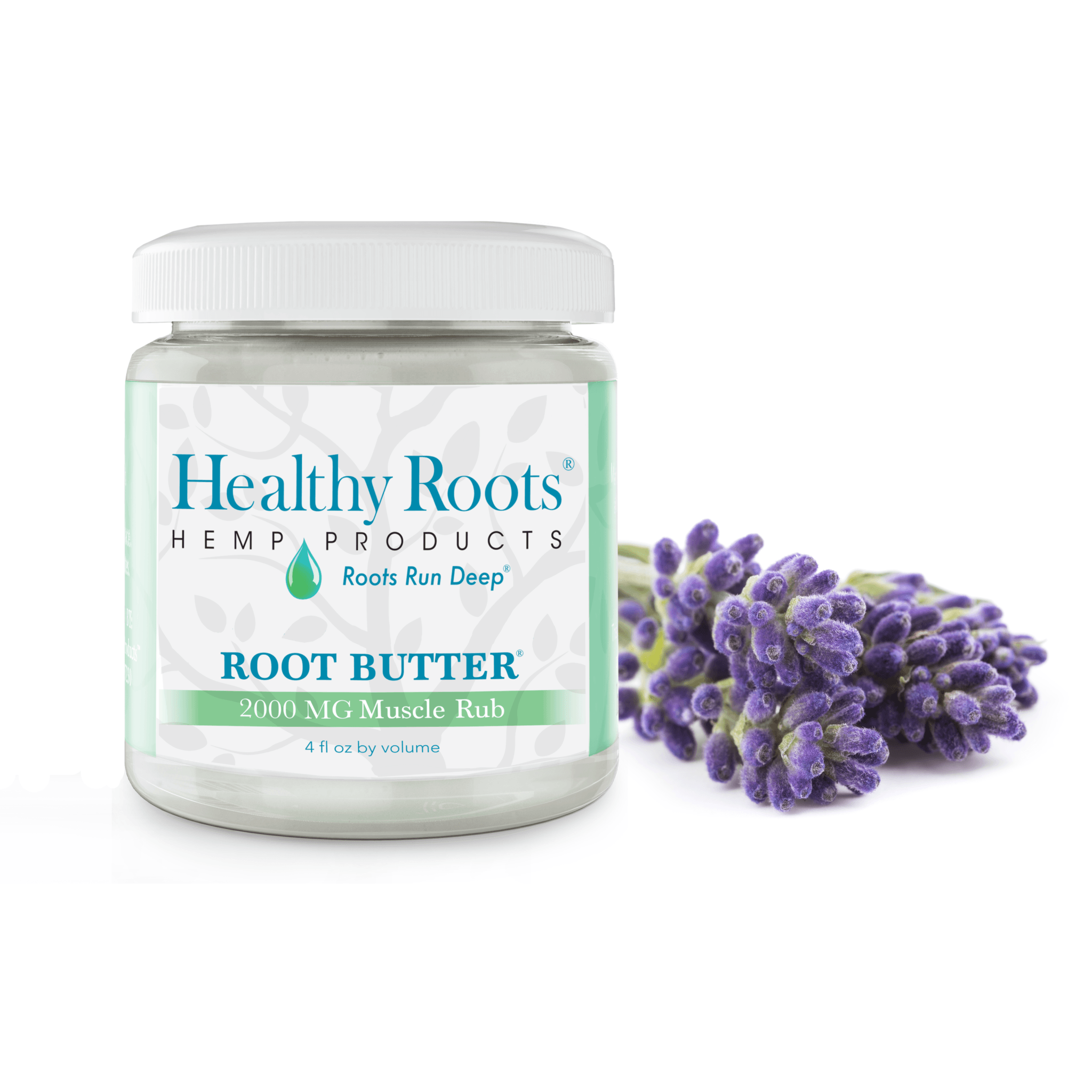 Root Butter® CBD Muscle Rub - 2000 mg - Healthy Roots Hemp Wholesale